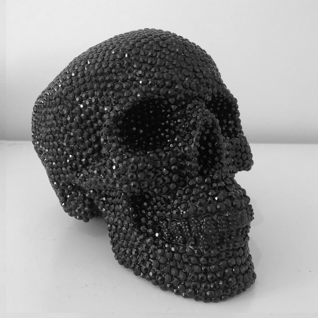Black Rhinestone Skull - Haus of Skulls