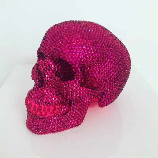 Pink Rhinestone Skull - Haus of Skulls