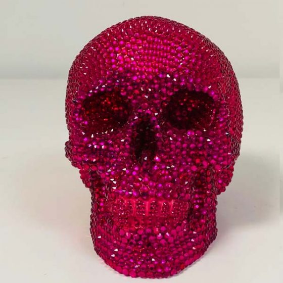 Pink Rhinestone Skull - Haus of Skulls