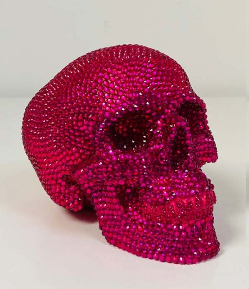 Pink Rhinestone Skull - Haus of Skulls